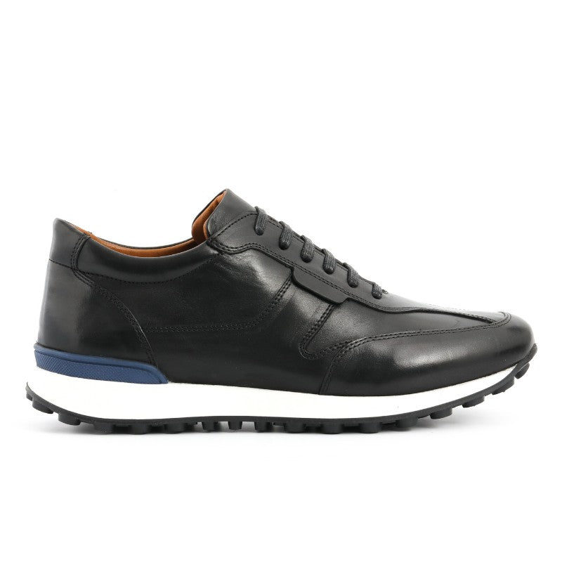 Amsterdam - Sneakers homme cuir noir – LORENZO